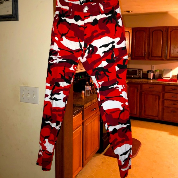 Almost Famous | Pants & Jumpsuits | Almost Famous Red Black And White ...